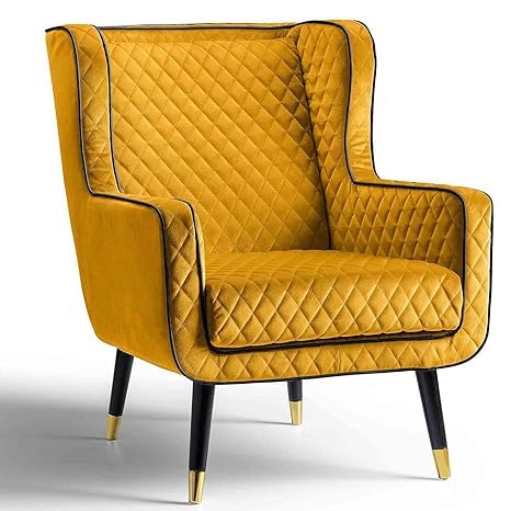 SNF WOOD STYLE | YUHAN | Wing Chair for Living Room | Arm Chair | Heigh ...