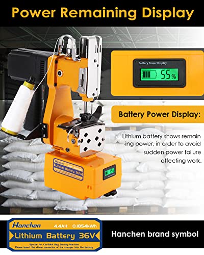 Snapklik.com : Hanchen Cordless Bag Sewing Machine Lithium Battery Bag ...