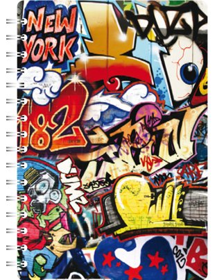 Go Stationery A5 Notebook Graffiti: 5060154198430: Amazon.com: Office ...