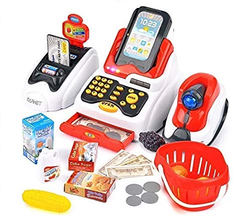 Buy Smartcraft Toy Cash Register for Kids with Checkout Scanner,Card ...