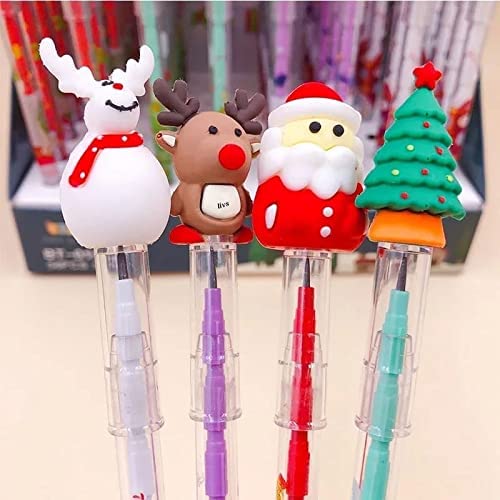 VR Creatives Christmas Pencils Multi Point Stackable Push Pencil with ...