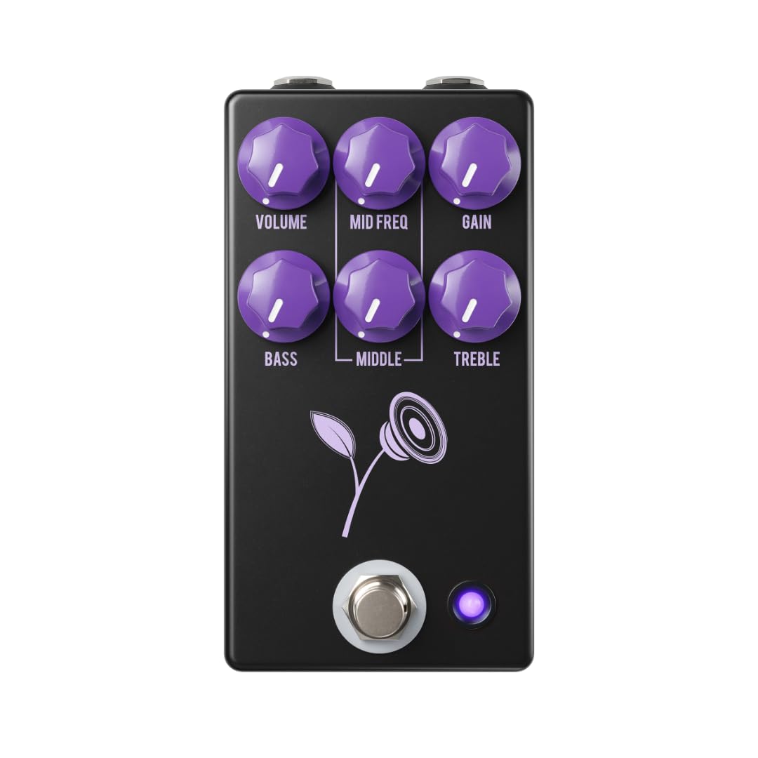 Amazon.com: JHS Violet Distortion Pedal, Black : Musical Instruments