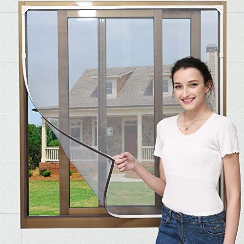 NeatiEase Adjustable DIY Magnetic Window Fly Screen Max 100x130 cm ...