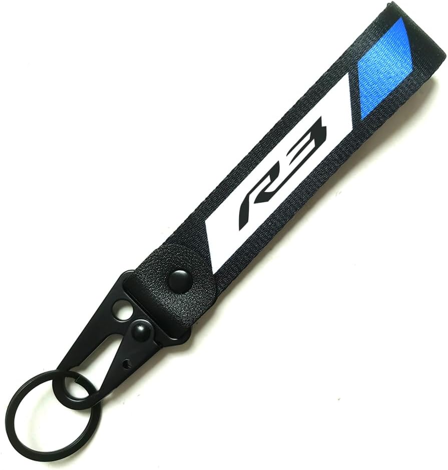 Amazon.com: Motorcycle Metal Key Holder Chain Tag With Stamp Logo Nylon ...