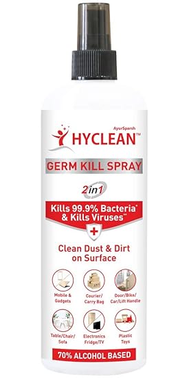 HYCLEAN Germ Kill Spray 2 IN 1, 500 ml, Pack of 1 : Amazon.in: Health ...