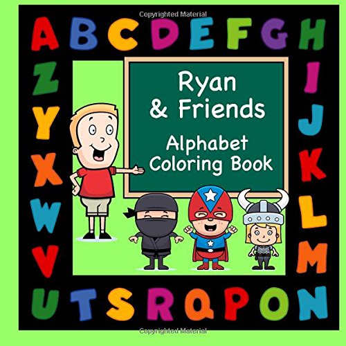 Ryan & Friends Alphabet Coloring Book (Personalized Books for Children ...