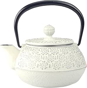 Amazon.com: Iwachu 12605 Iwachu Teapot, 3 Type, Cherry Blossom, Silver/Hemp Color, 0.32 L (0.32 ...