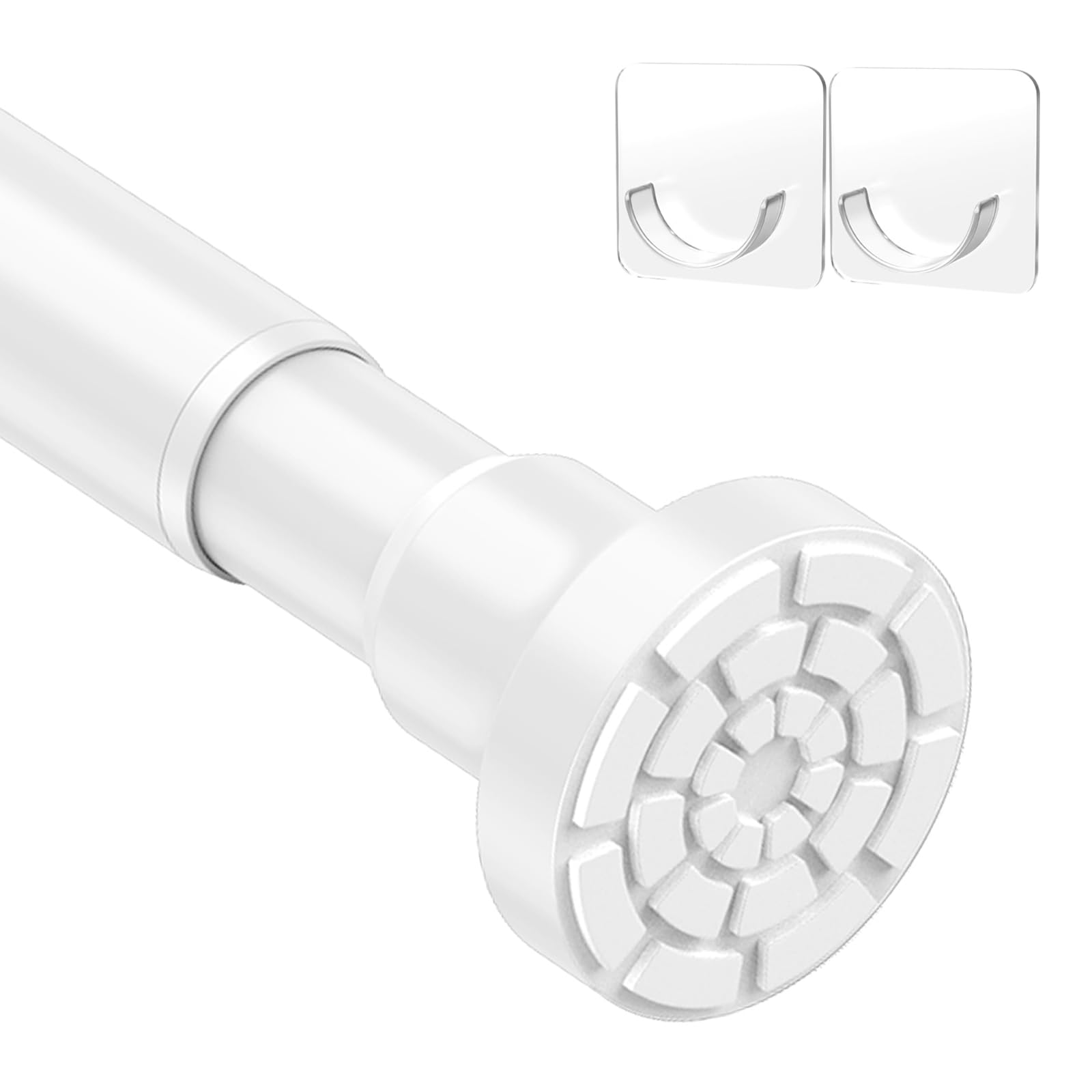 Shower Curtain Rod No Drilling 28 to 54 Inch Adjustable White Curtain ...