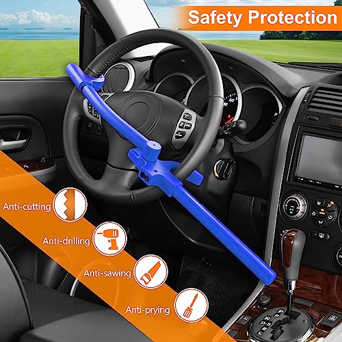 Snapklik.com : KAYCENTOP Car Steering Wheel Lock, Foldable Double Hook ...