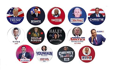 Amazon.com: Republican Presidential Candidates 2024 pins - Collector's ...