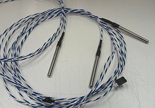 Amazon.com: 3 Pieces RTD probe 1000 Ohm, 4 twisted wires, 96" lg ...