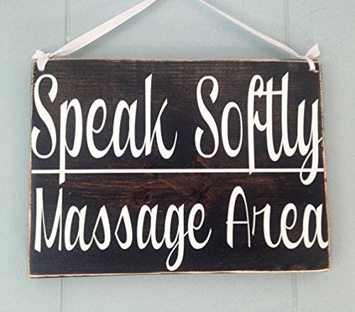 Amazon.com: Speak Softly, Massage Area 10x8 (Choose Color) Rustic ...