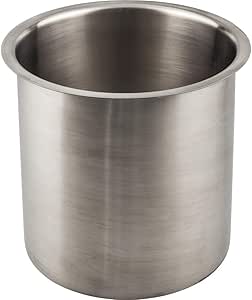 Amazon.com: 6" Diameter 6" Height Brushed Stainless Steel Trash Can ...