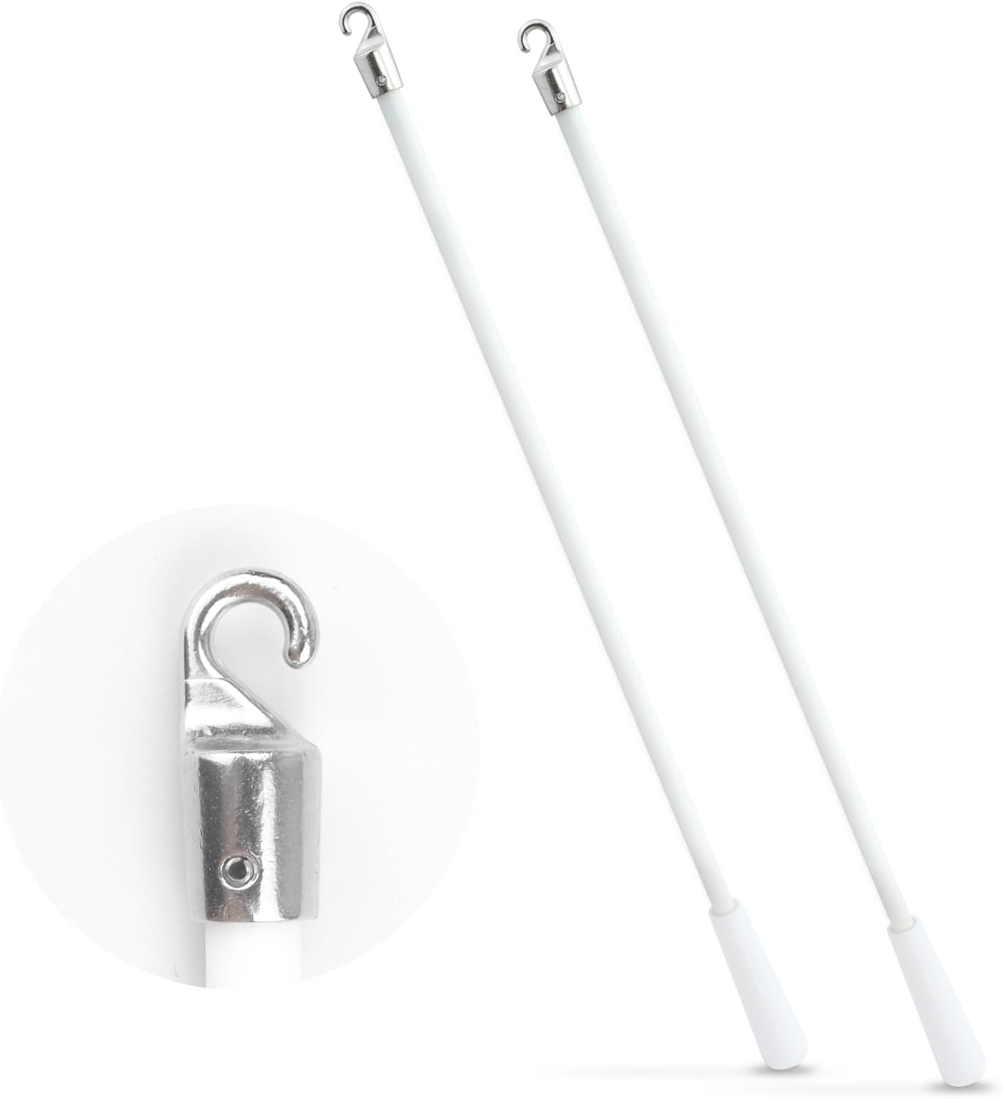 Amazon.com: 17 inch White Fiberglass Blinds Stick Replacement with ...