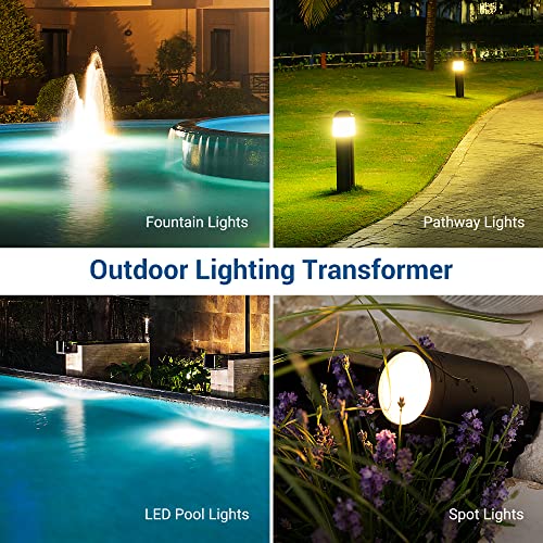 Snapklik.com : 200W Low Voltage Landscape Transformer, Pool Light ...