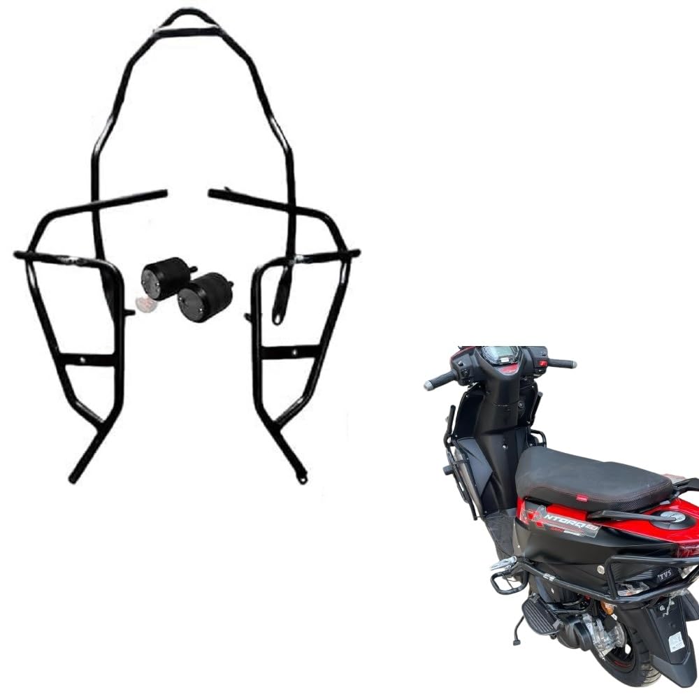Kushwaha Auto TVS NTORQ 125 Front and Rear Crash Guard with Frame ...