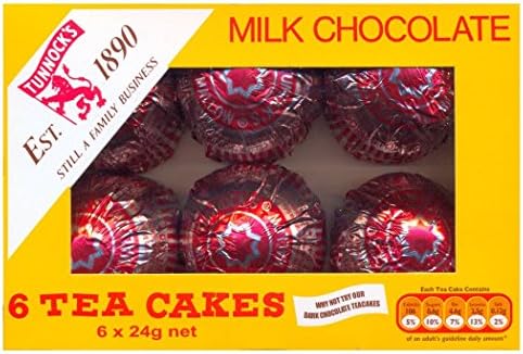 Amazon.com: Tunnock's Tea Cakes Dark Chocolate 6 Pack - 24g (Pack of 1 ...