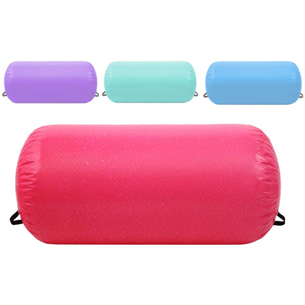 BYBAG Air Barrel Back Roller Inflatable Tumbling Mat with Electric Pump ...