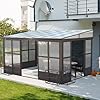 Amazon.com : Domi 10x14FT All Season Sunroom, Outdoor Permanent Wall ...