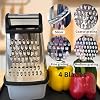 Amazon.com: 9" Box Cheese Grater With Container, Heavy Duty Cheese ...