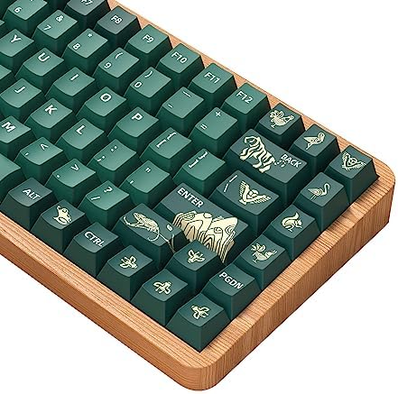 Amazon.com: daixiahu Cute Animal Forest Theme keycaps 158 Key PBT ...