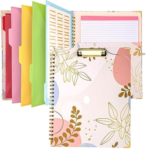 Amazon.com : Cute Clipboard Folio with Notepad and Pocket, YWDUOYING ...
