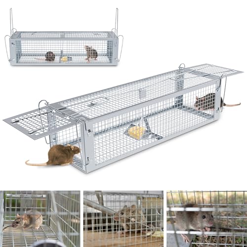 Humane Rat Trap, Large Squirrel Traps That Work for Indoor and Outdoor ...