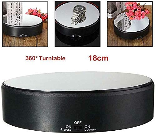 Rotary Display Stand,18cm Mirror Glass Surface 360 Rotary Display Stand ...