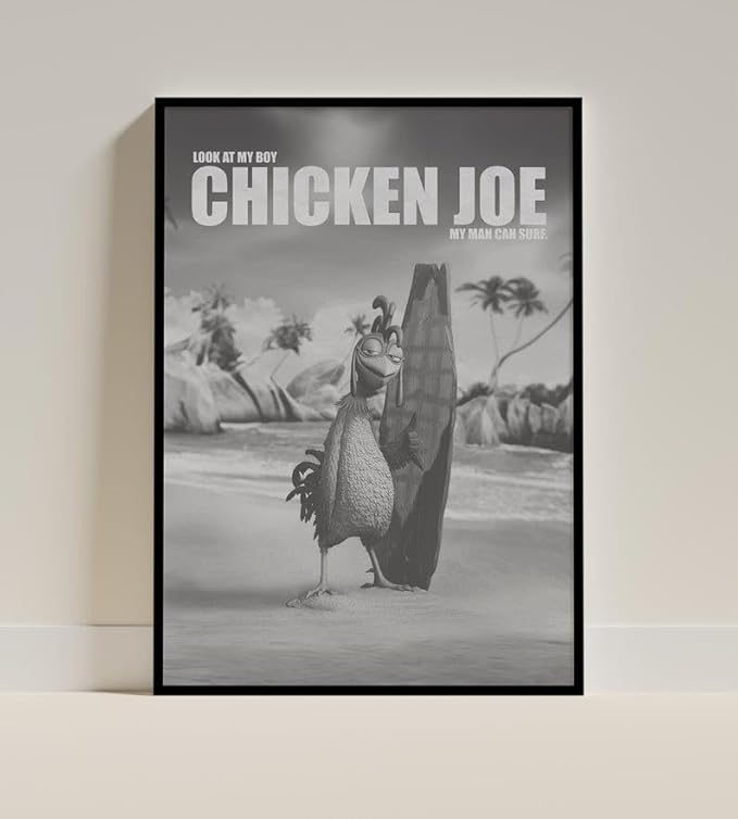 Amazon.com: Surfs Up Chicken Joe Animated Movie Wall Bedroom Art Poster ...