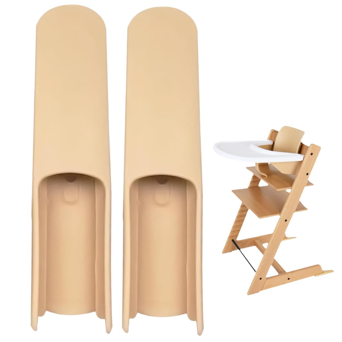 Highchair Safety Leg Extension Pad Easy Install Baby Dining Chair Leg ...