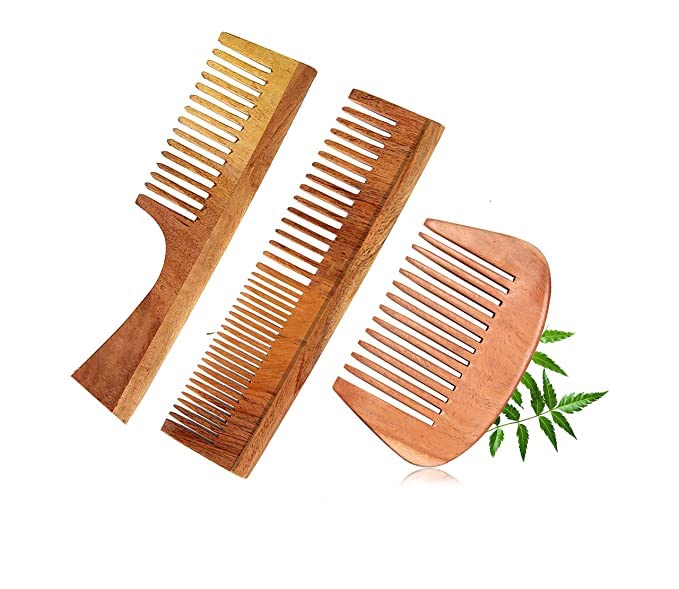 Buy Kacchi Neem Comb, Wooden Comb | Hair Growth, Hairfall, Dandruff ...