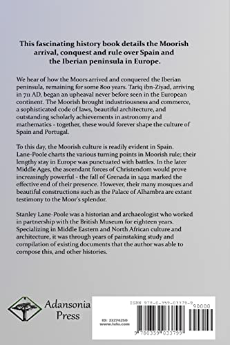Snapklik.com : The Story Of The Moors In Spain: A History Of The ...