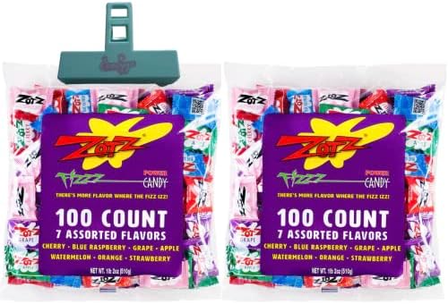 Amazon.com : ZOTZ Fizz Power Candy Blue Raspberry, Cherry and ...