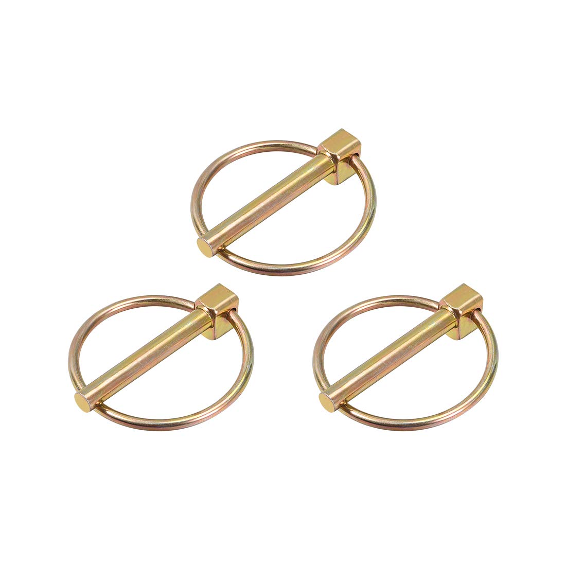 uxcell Linch Pin with Ring - 6mm x 43mm Trailer Pins Assortment Kit for ...