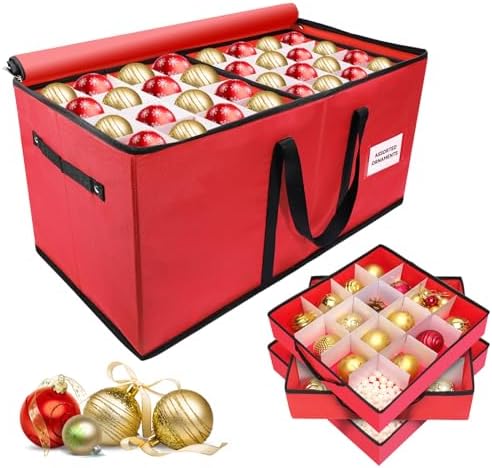 Amazon.com: BIEBOS Christmas Decoration Organizer Ornament Holder ...
