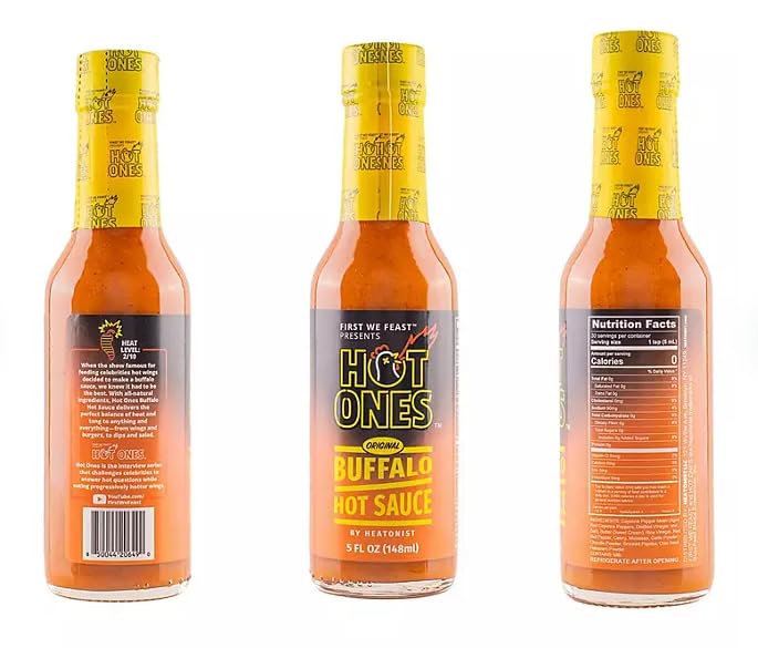 Hot Ones – Paquete de fiesta de salsa picante (5 onzas, 5 unidades ...