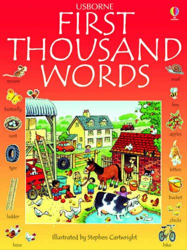 First Thousand Words in English (Usborne First Thousand Words) : Amery ...