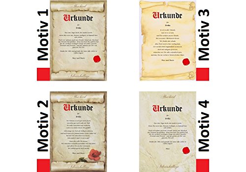 Urkunde Abschied Arbeitskollege Geschenk Karte personalisiert ...