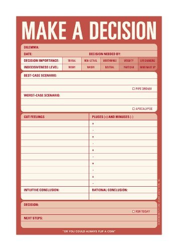 By Knock Knock - Make a Decision Pad (Knock Knock Pads): Knock Knock ...