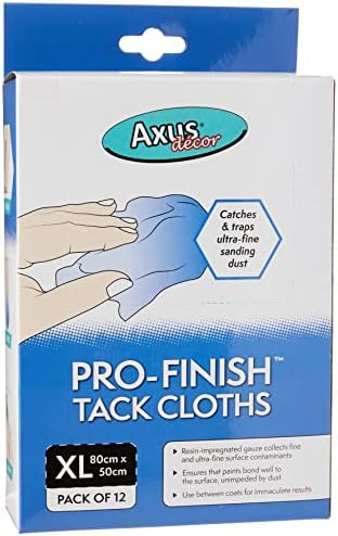 Axus Decor Tack Cloth - 80cm x 50cm, Pack of 10 - Painters Tack Cloths ...