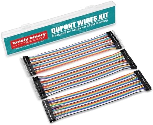 Lonely Binary 120pcs Breadboard Jumper Wires Assorted Kit with 2.54mm Gender Changer Pins & Slim ...