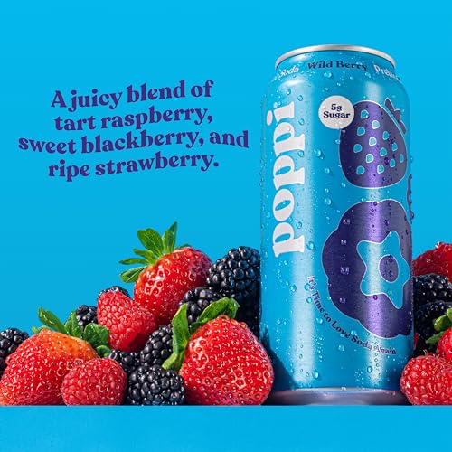 Snapklik.com : POPPI 16oz Sparkling Prebiotic Soda, Beverages w/Apple ...