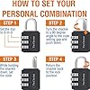 Padlock with 3 Digit Combination - Outdoor Weatherproof Combination ...