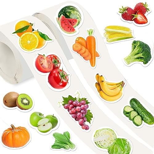 Amazon.com: Fruits Vegetable Stickers Decals for Kids 1440Pcs Fruit ...