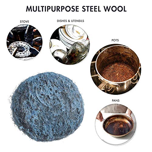 Buy 18 Pack Steel Wool Soap Pads by SCRUBIT - Metal Scouring Cooktop ...