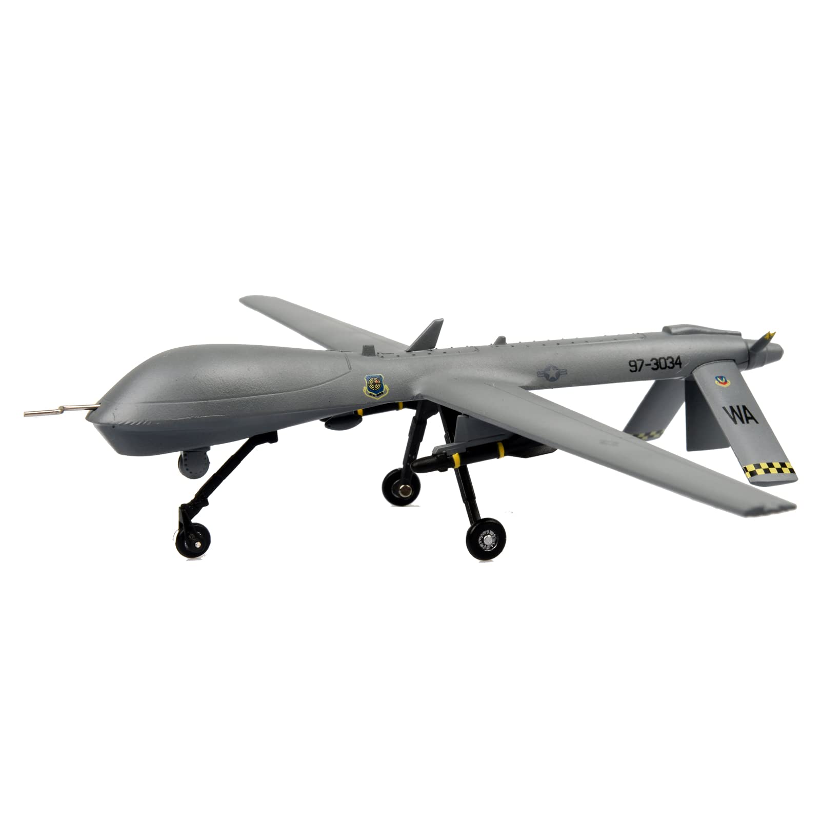 Predator Drone Next To Plane