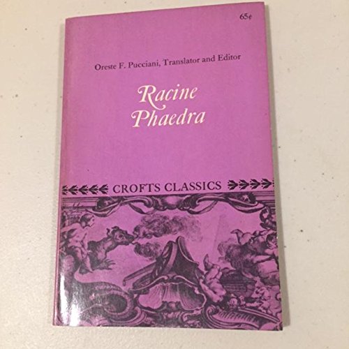 Crafts Classics Jean Racine Phaedra: unknown author: Amazon.com: Books