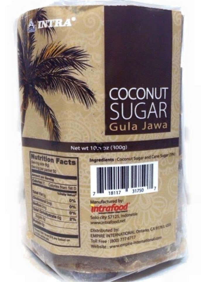 Buy Intra Food Coconut Sugar (Gula Jawa) 10oz (300g) All natural, no ...