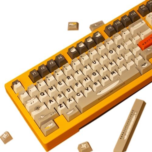 Amazon.com: SUEHIODHY PBT Rabbit Keycaps Set MOA Profile Cute Purple ...