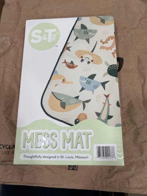 Amazon.com: S&T INC. Baby Splat Mat for Under High Chair, Waterproof ...